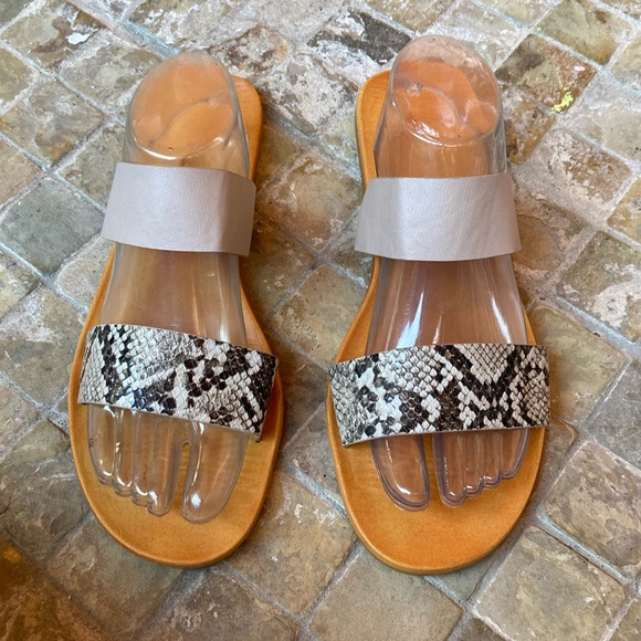 Shoes | Snake Print Sandals | Poshmark
